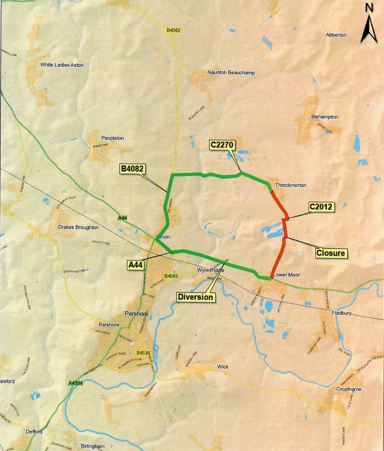 Proposed Order: to close that part of C2012 Throckmorton Road from its ...